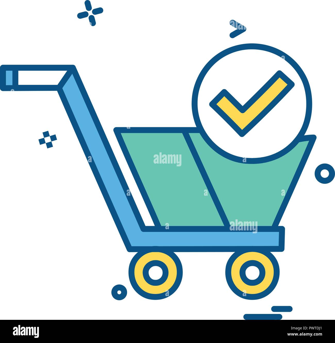 Shopping icon design vector Stock Vector Image & Art - Alamy