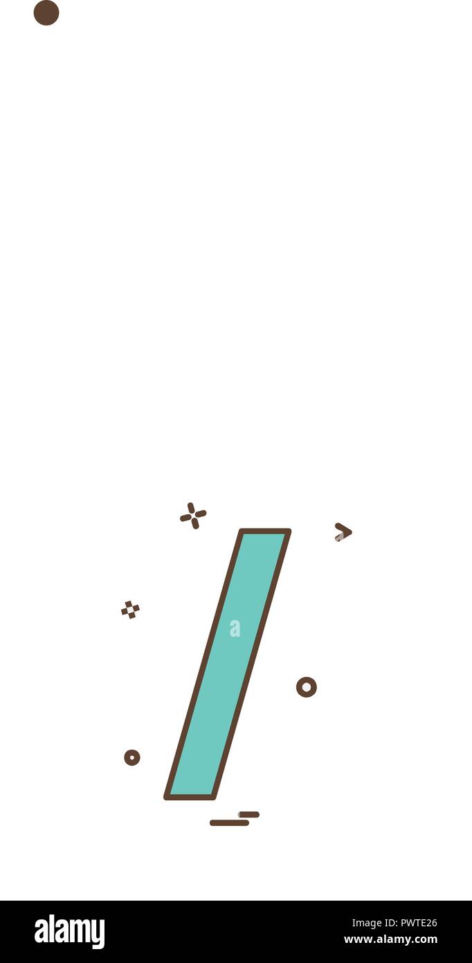 Slash icon design vector Stock Vector Image & Art - Alamy