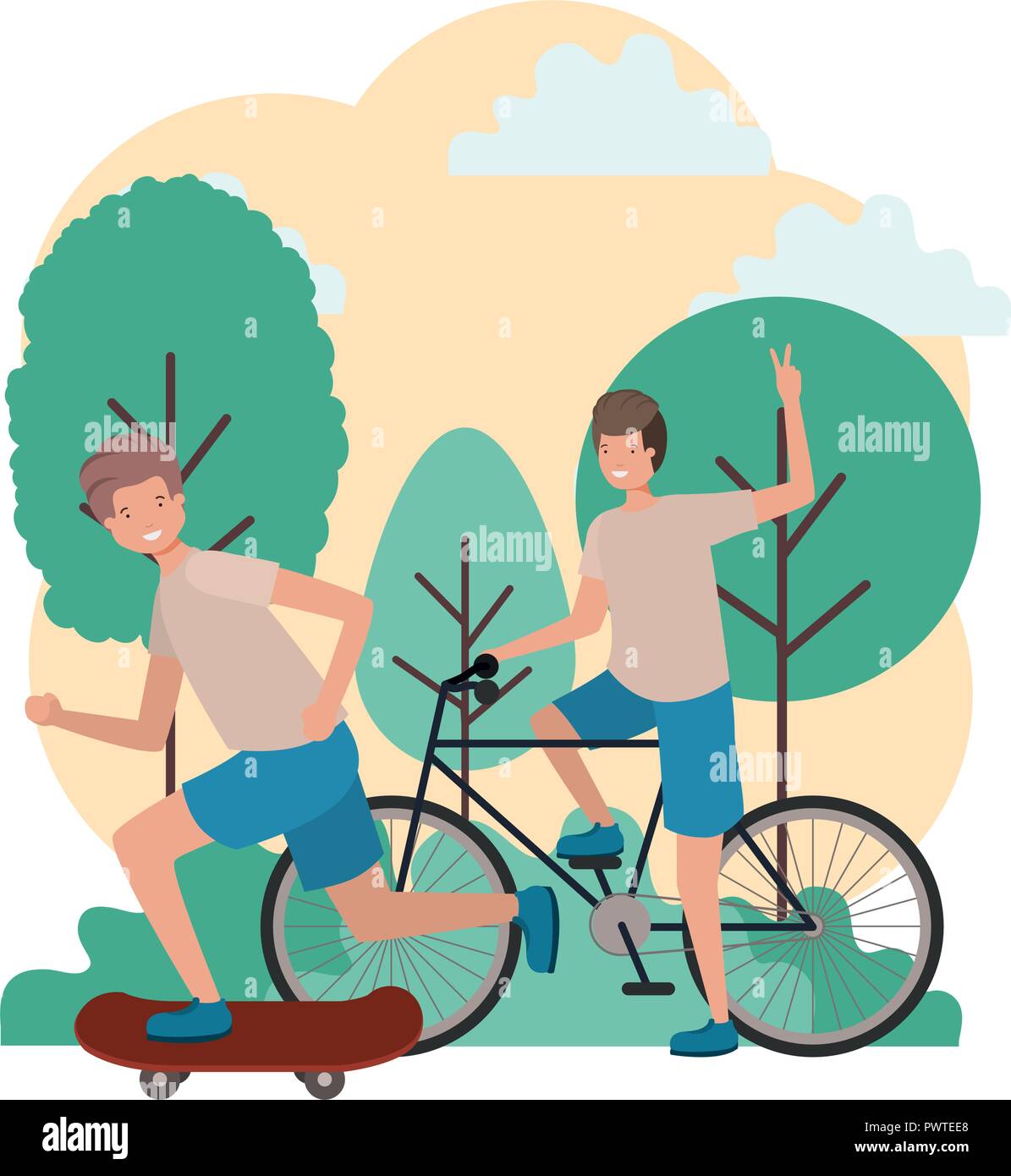 Teen sports Stock Vector Images - Alamy