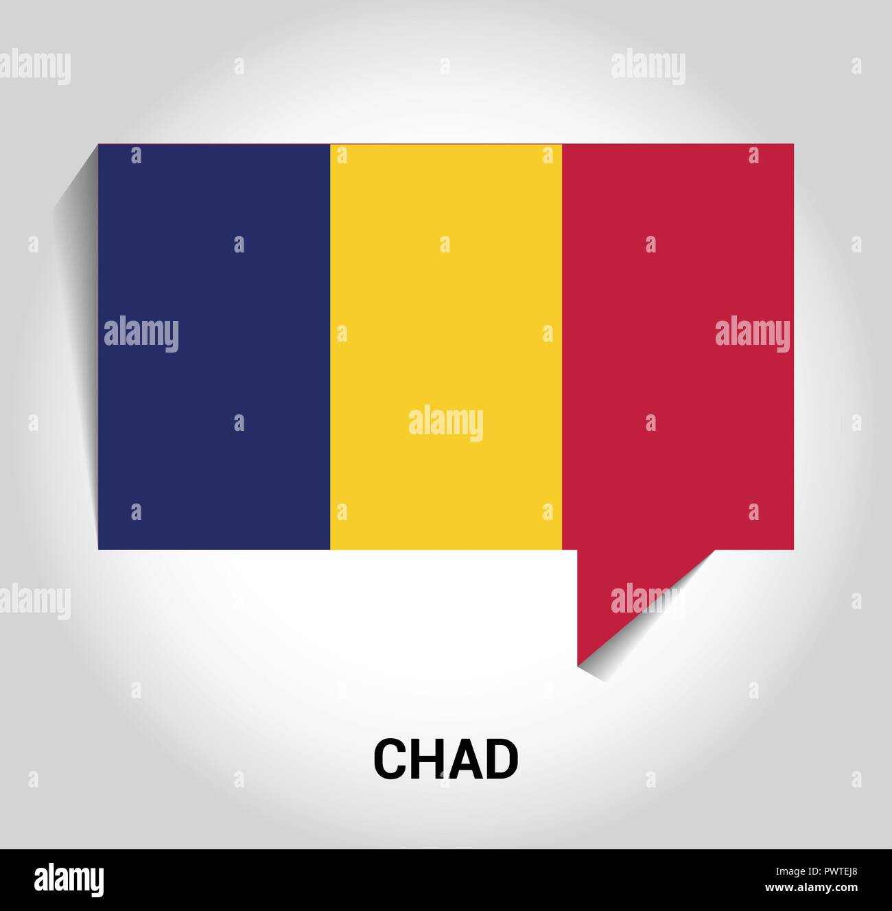 Chad flag wave Stock Vector Images - Alamy