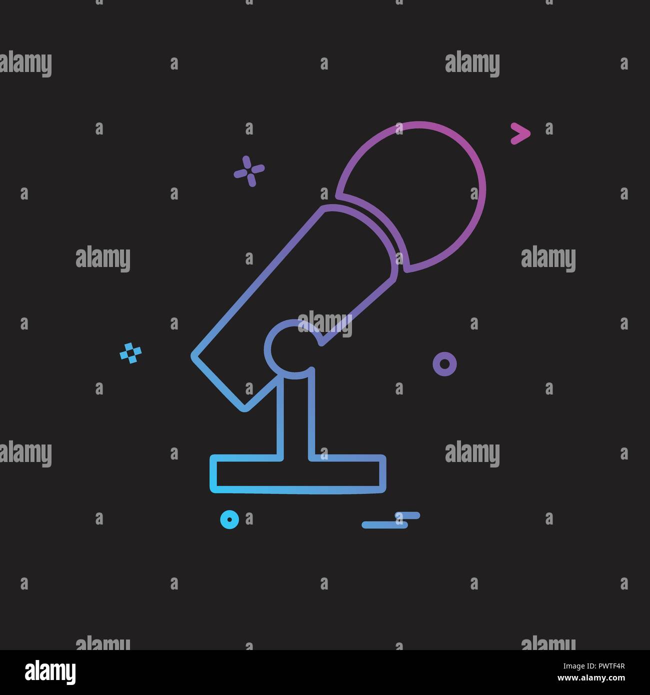 Microphone icon design vector Stock Vector Image & Art - Alamy