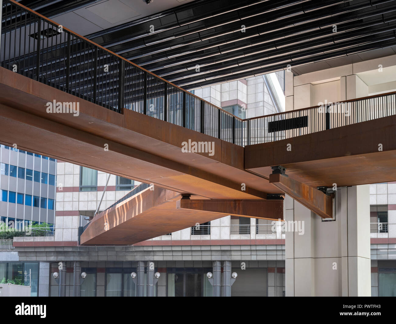 The newly reinstated St Alphage High Walk, on London Wall, near the ...