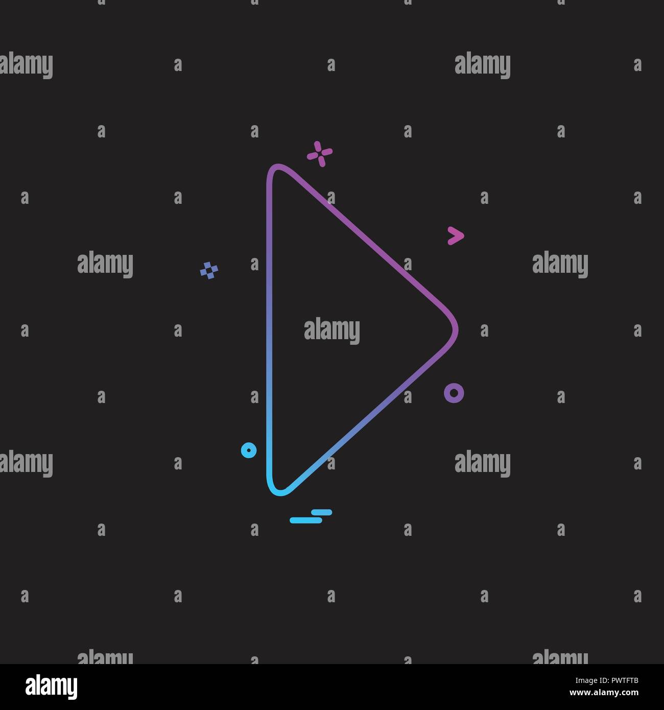 Right arrow icon design vector Stock Vector Image & Art - Alamy