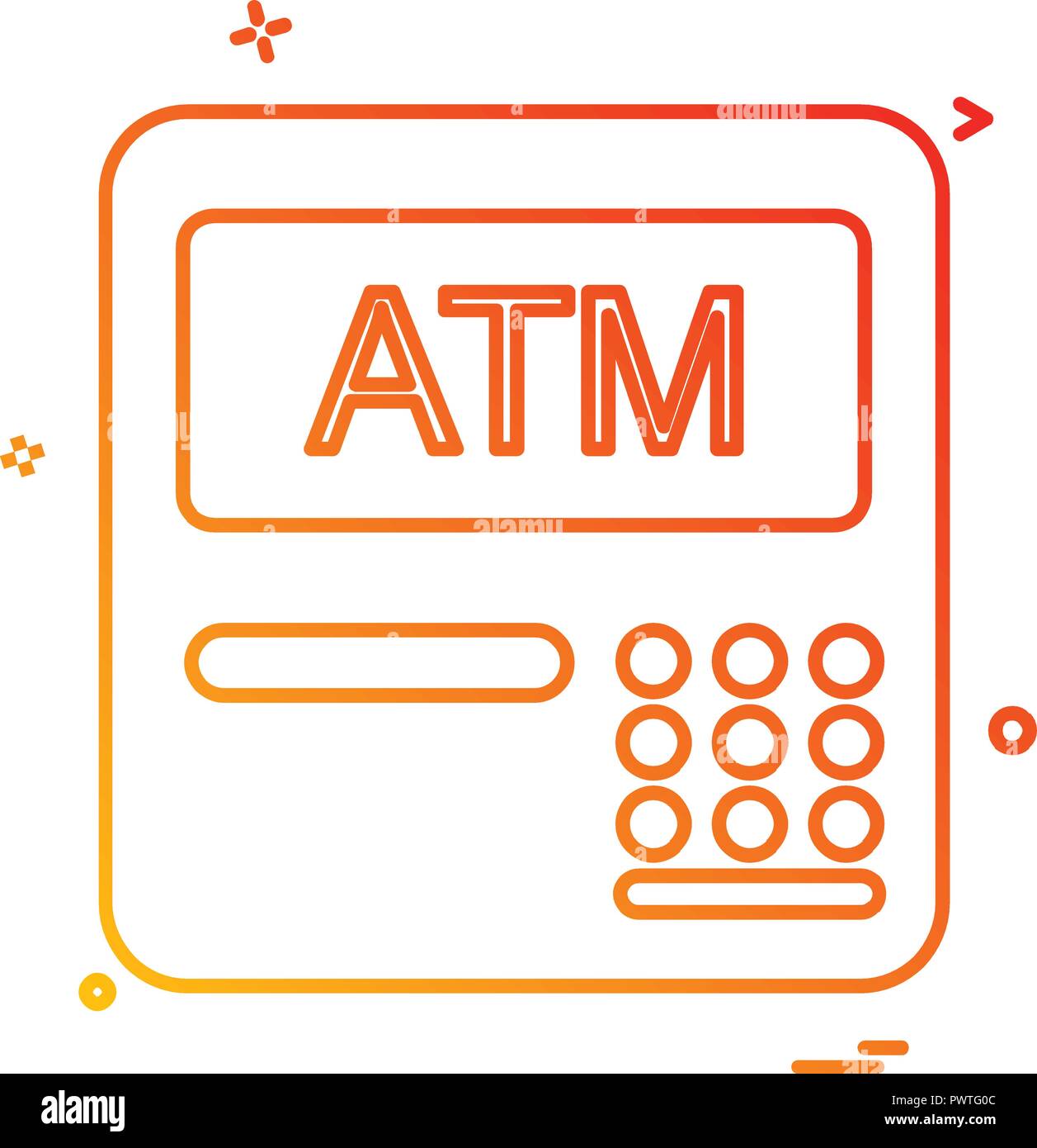 ATM machine icon design vector Stock Vector Image & Art - Alamy