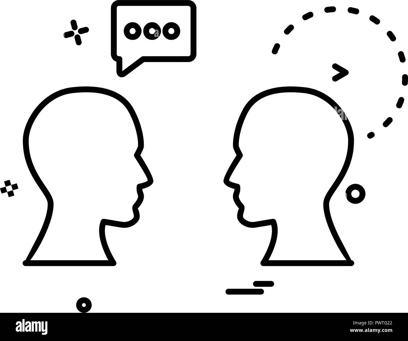 chat men talking icon vector design Stock Vector Image & Art - Alamy