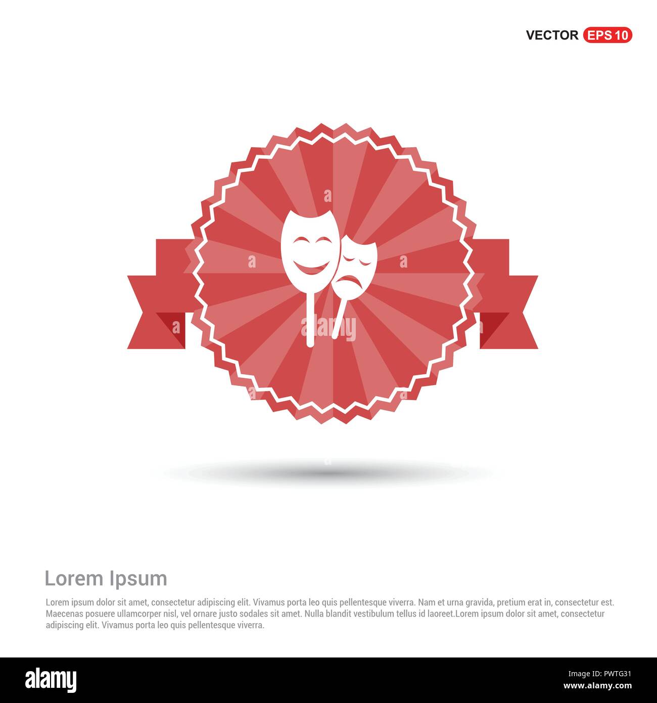 Happy sad drama masks cut out hi-res stock photography and images - Alamy