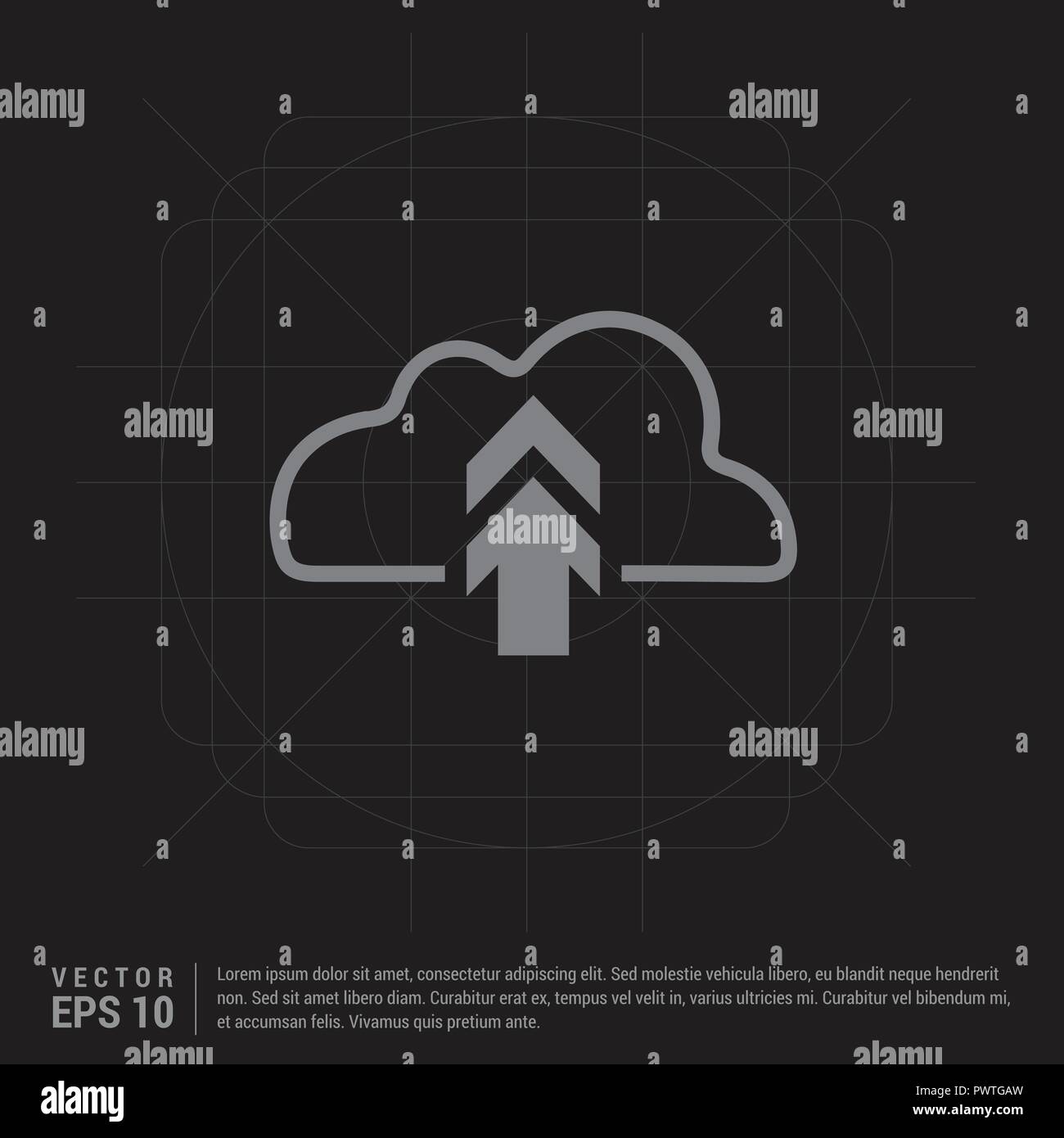 Cloud Upload Icon Stock Vector Image & Art - Alamy