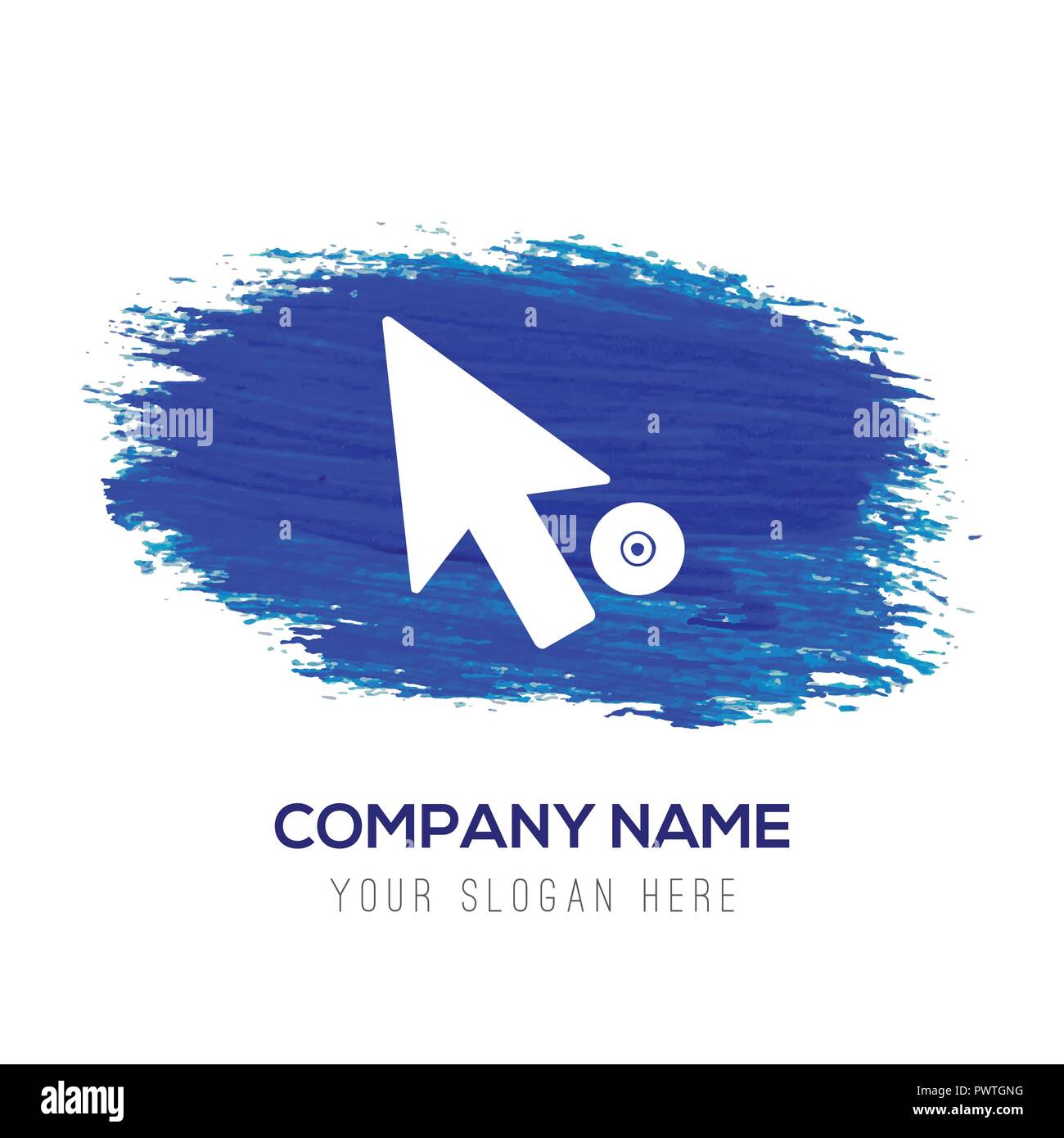 Text Cursor Icon - Blue watercolor background Stock Vector Image & Art ...