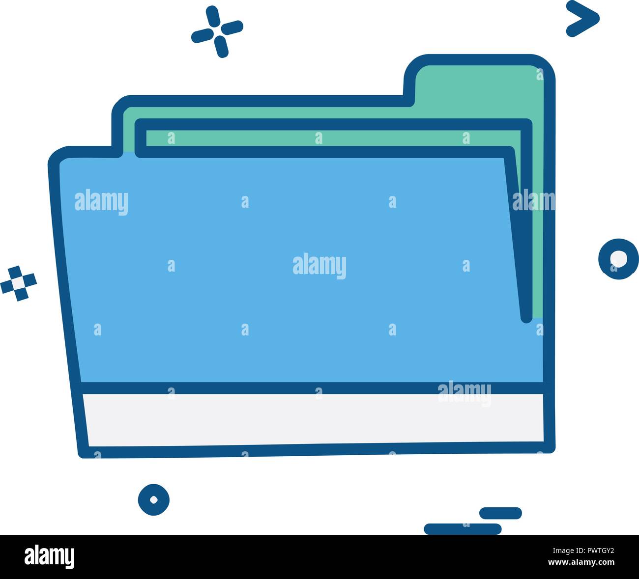 Folder icon design vector Stock Vector Image & Art - Alamy