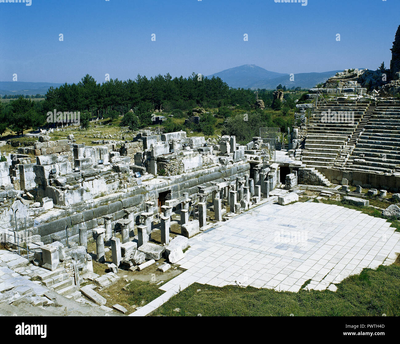 Turkey, Ephesus. Great Theater. It was built in Hellenistic times, 3rd ...