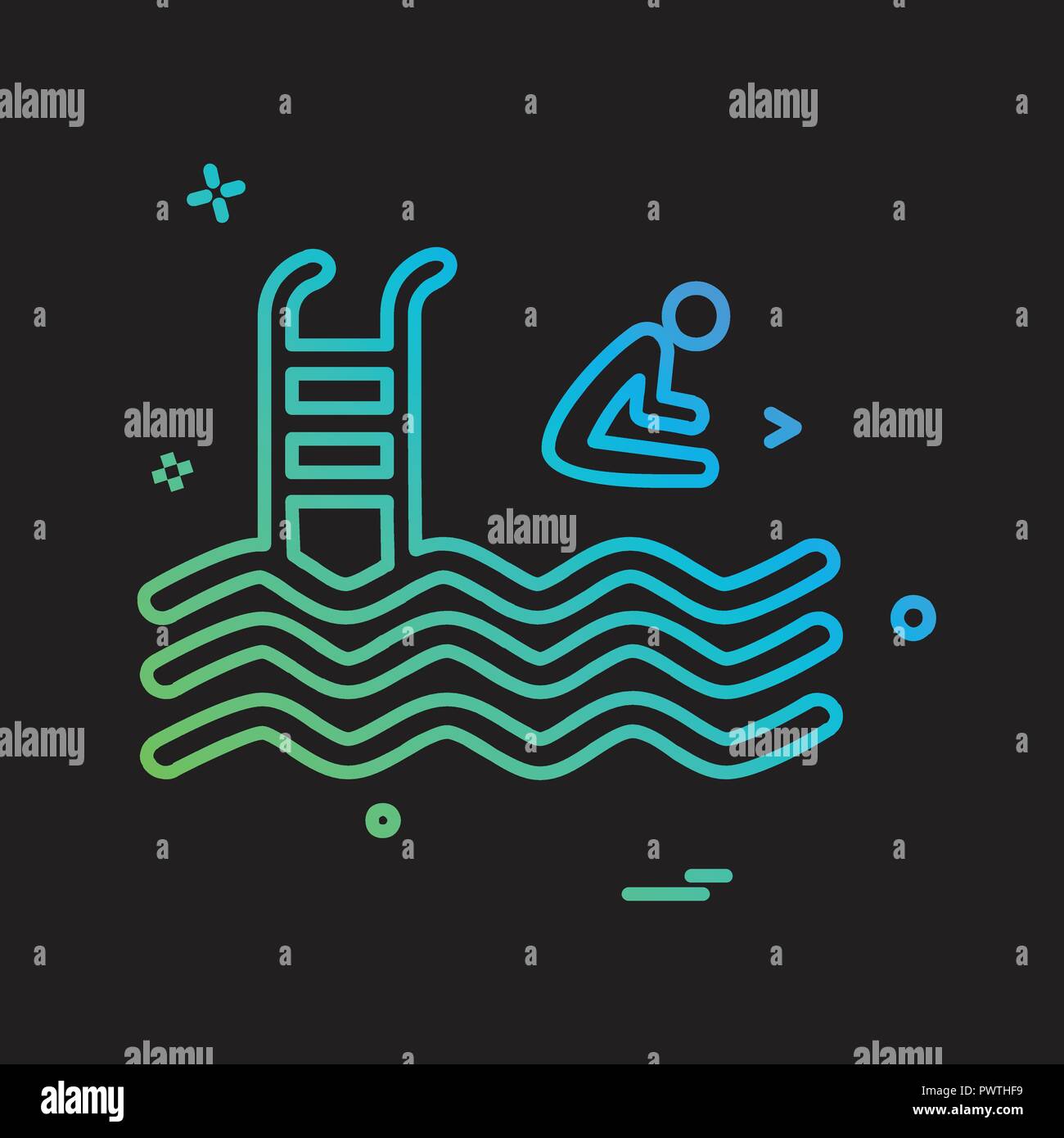 Swimming icon design vector Stock Vector Image & Art - Alamy