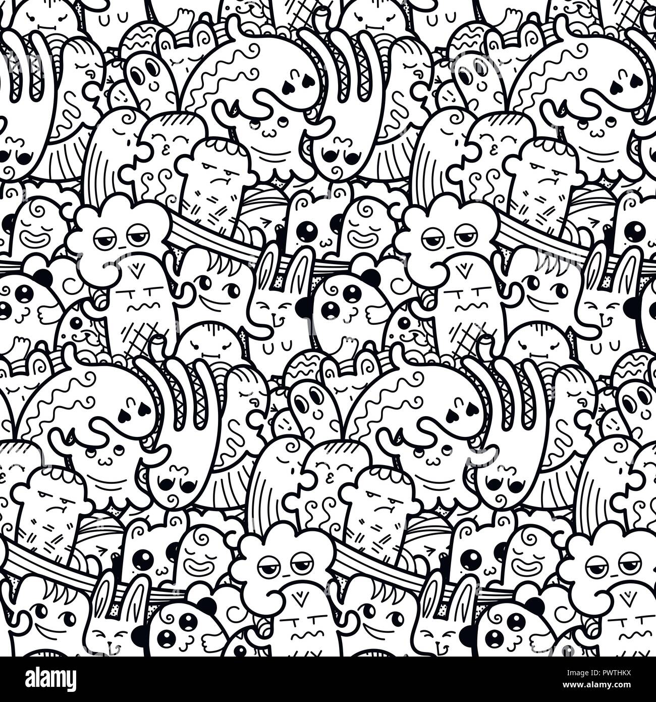 Cute Doodle Monsters