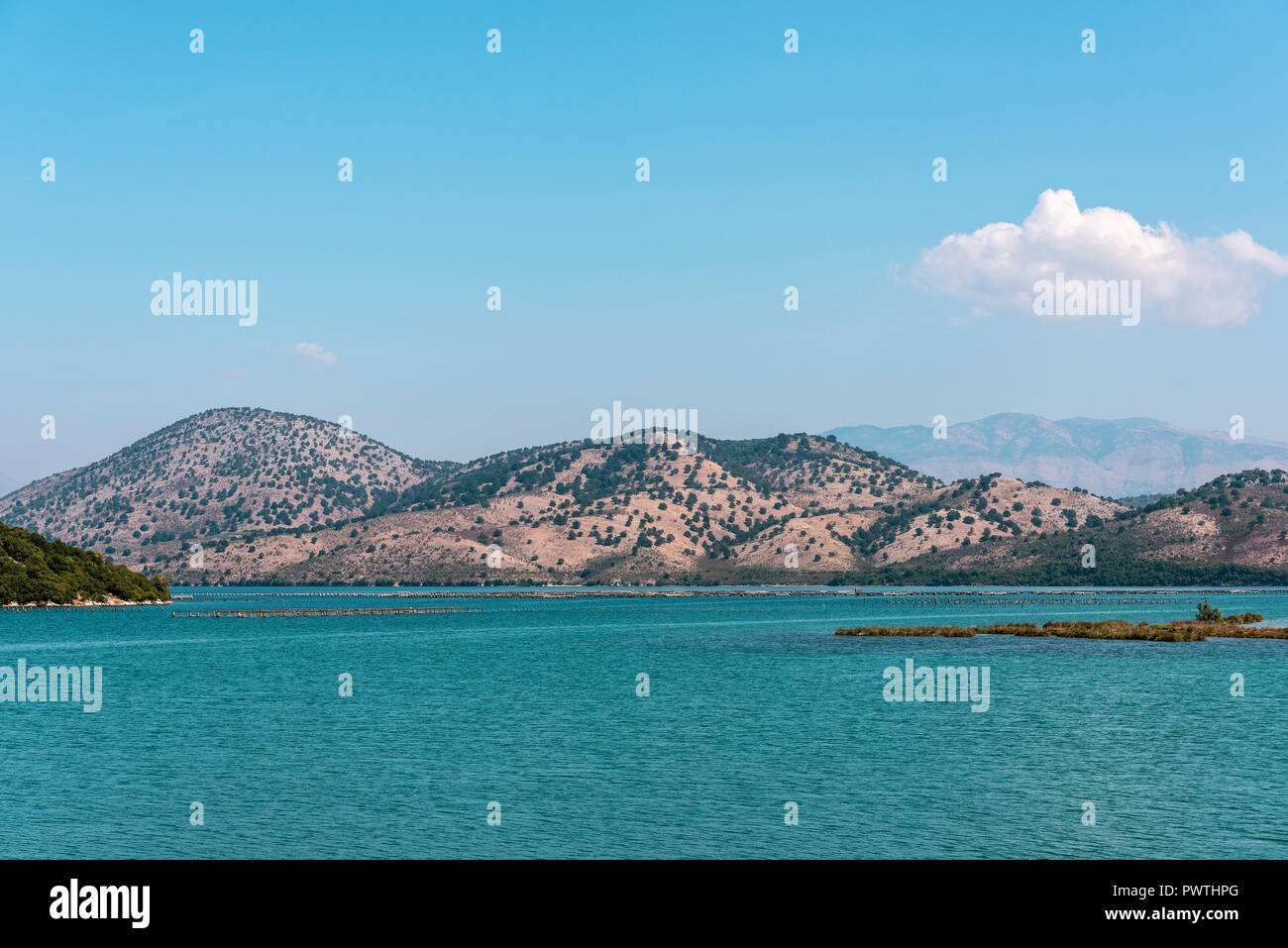 Butrint Lake, Saltwater Lagoon, Butrint National Park, Saranda, Albania ...