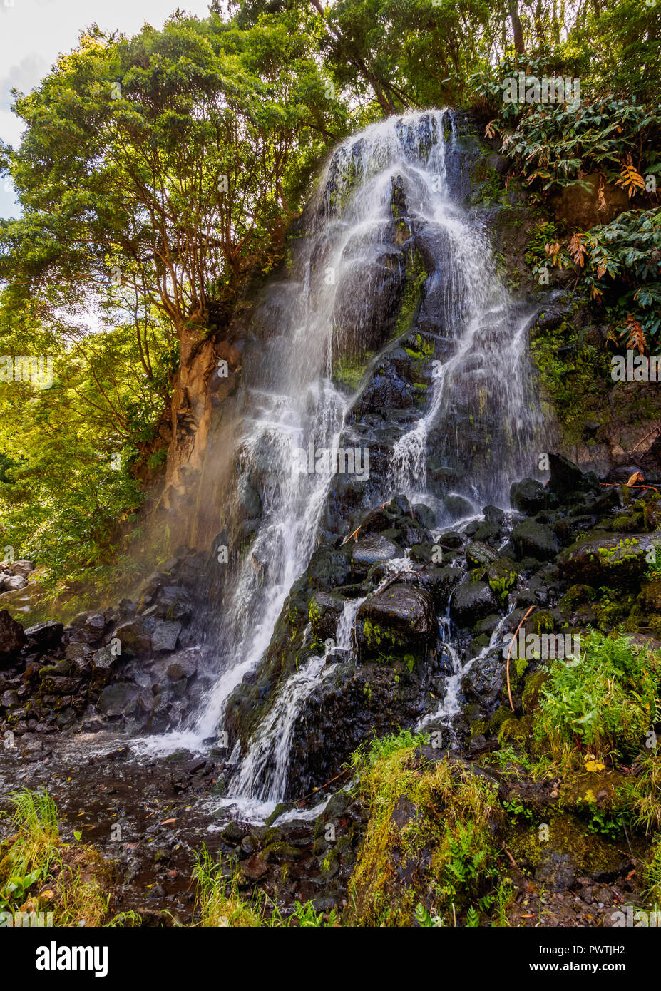 Waterfall azores sao miguel island hi-res stock photography and images ...