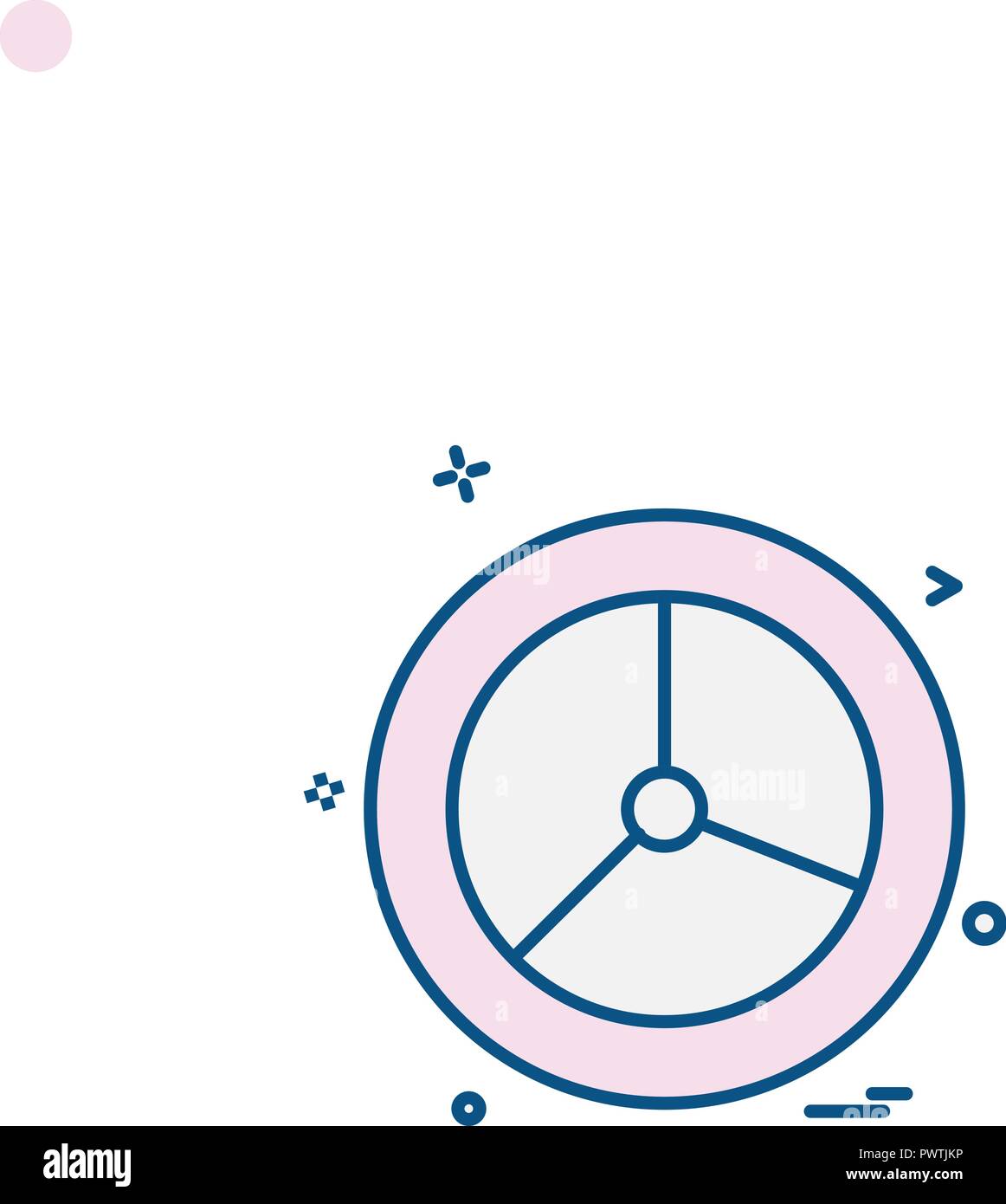 Wheel Icon Design vector Stock Vector Image & Art - Alamy