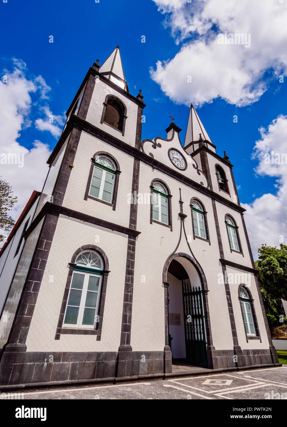 Santa maria azores portugal church High Resolution Stock Photography ...