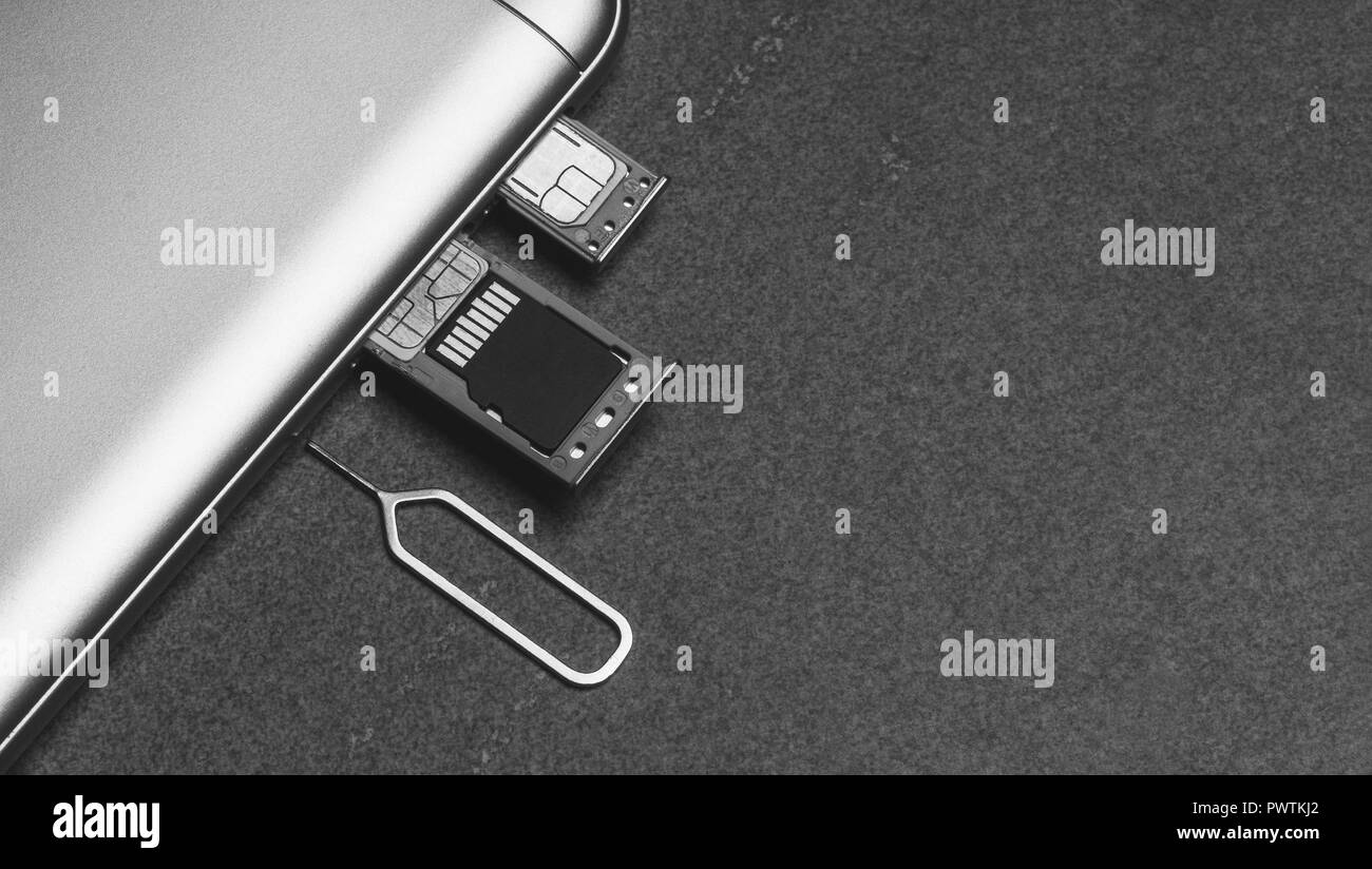 Micro sd card Black and White Stock Photos & Images - Alamy