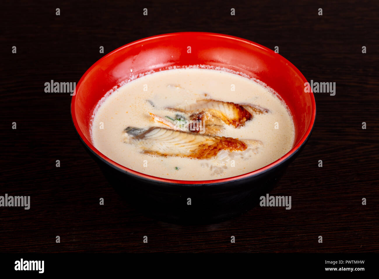 Japanese Cream soup with eel Stock Photo - Alamy