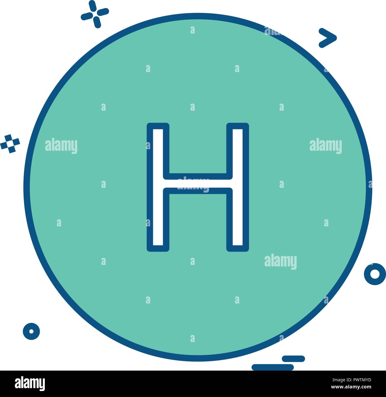 health hospital alphabet-h sign-h icon vector design Stock Vector Image ...