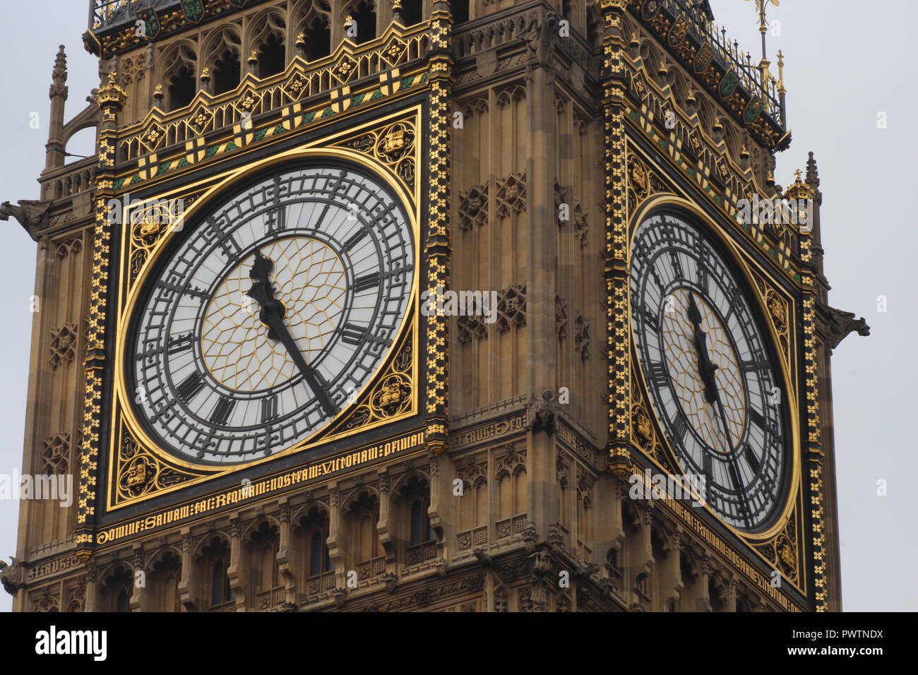 Westminster Tower clock face Stock Photo - Alamy