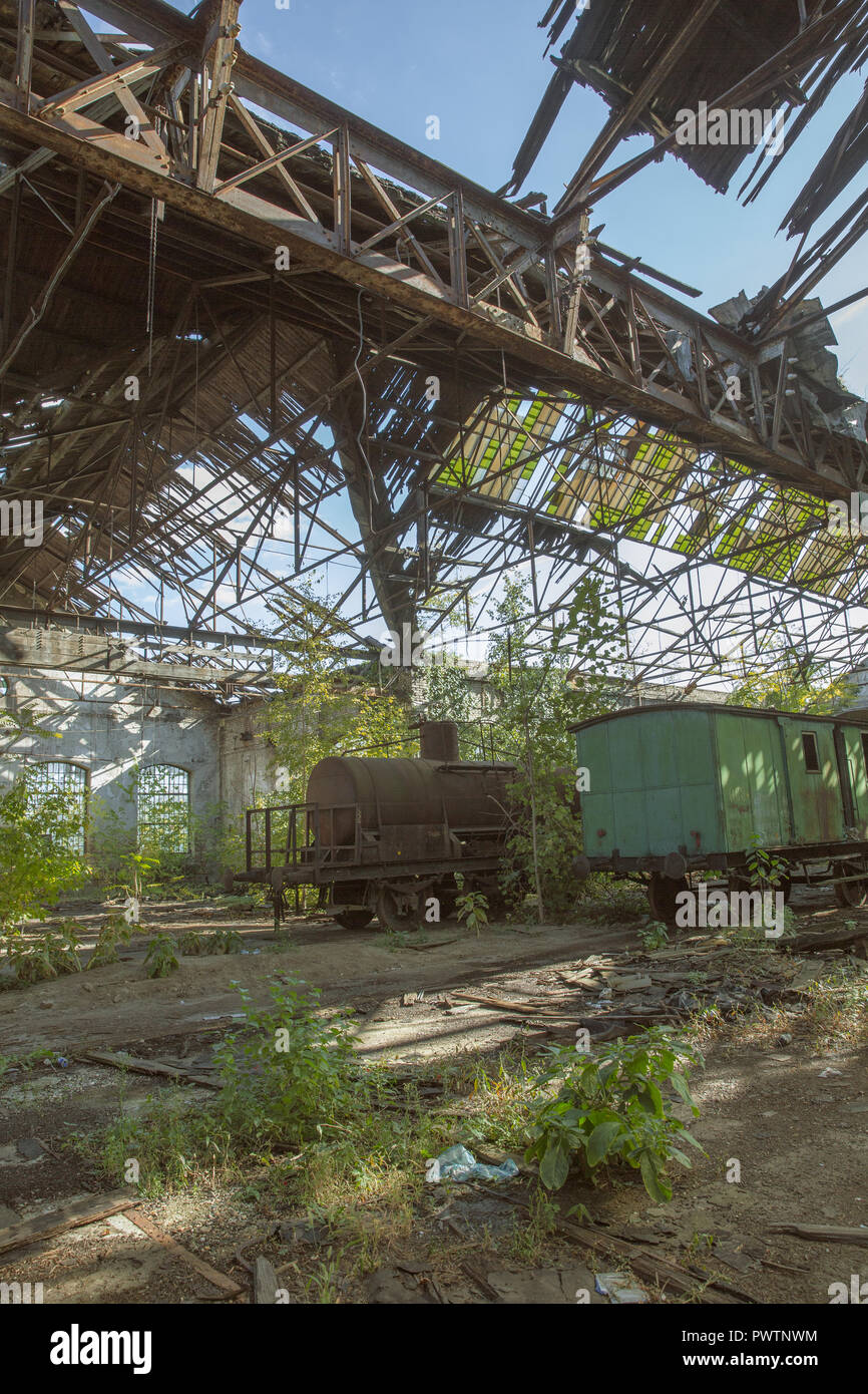 Red star train graveyard hi-res stock photography and images - Alamy