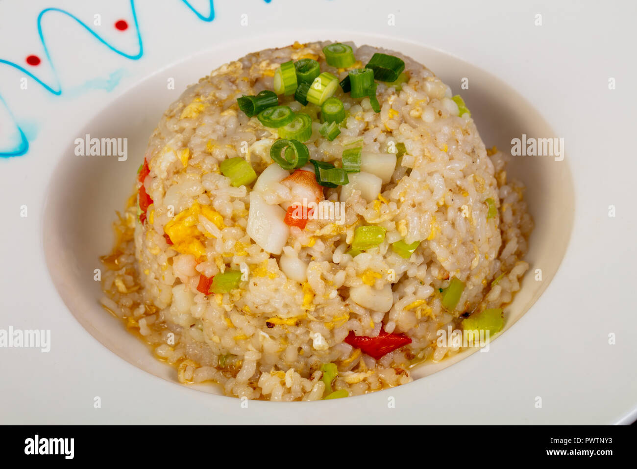 Asian cuisine Fried rice with seafood Stock Photo - Alamy