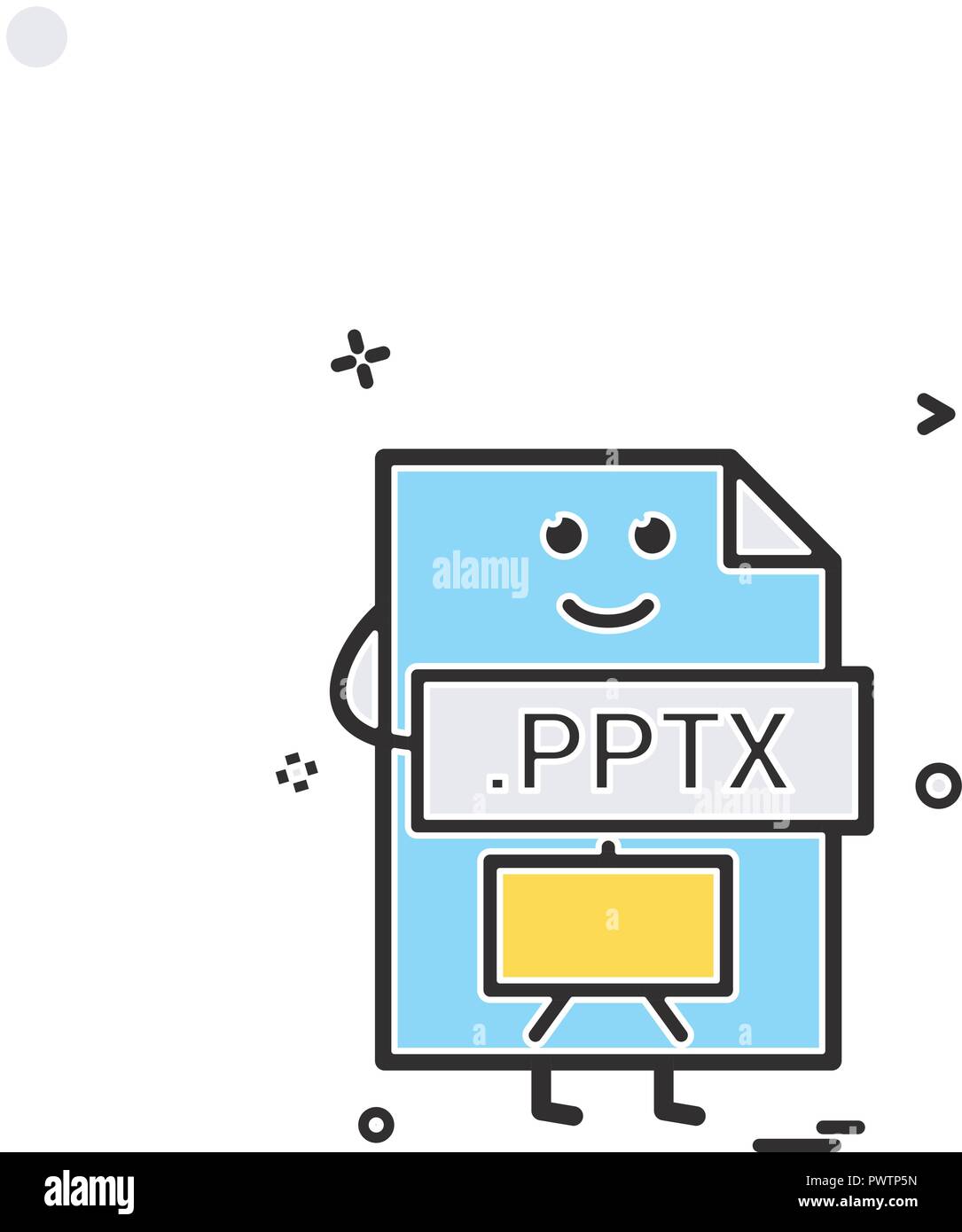 Computer pptx file format type icon vector design Stock Vector Image ... Computer pptx file format type icon vector design Stock Vector Image ...