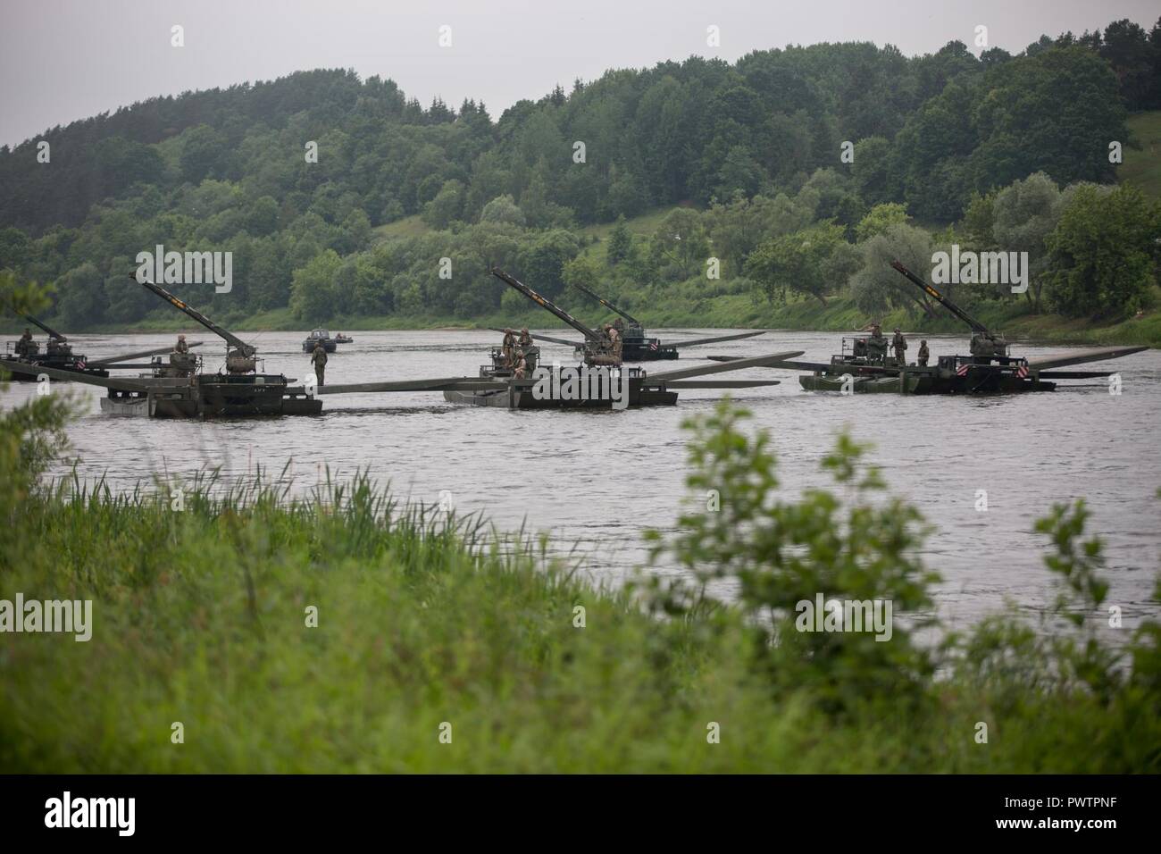 Battle Group Lithuania with German soldiers and British Royal Marines ...