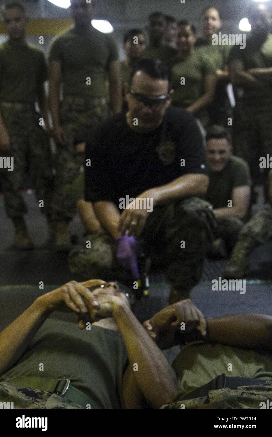 Staff Sgt. George Bruce, a nonlethal weapons instructor and corrections ...