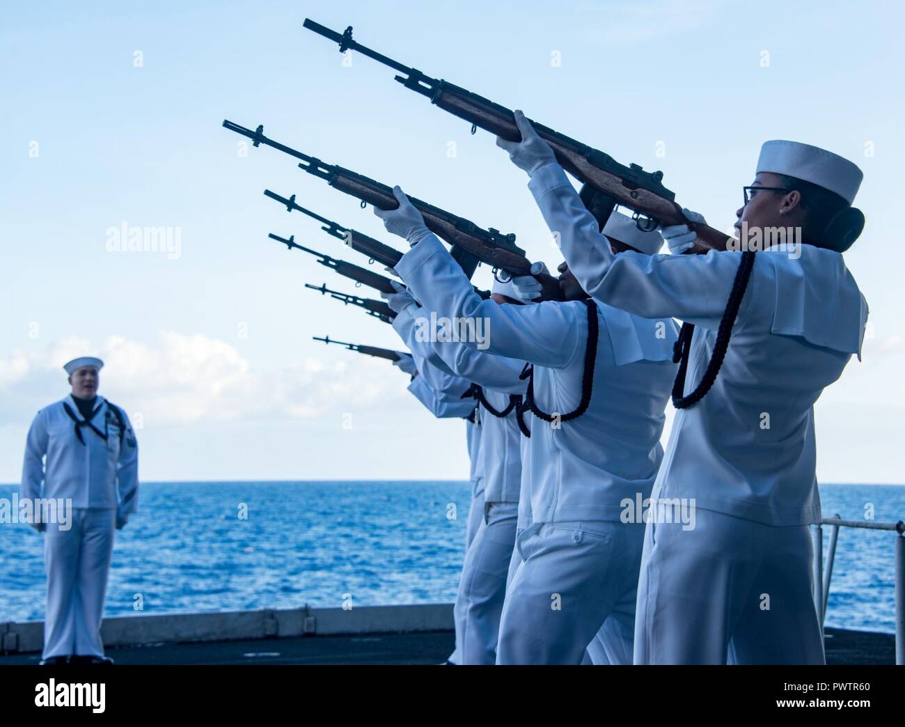 PACIFIC OCEAN (June 18, 2017) The Carl Vinson Ceremonial Guard ...