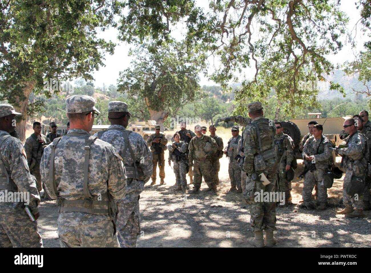 U.S. Army Reserve Sgt. David Tedrow, an Observer-Coach-Trainer with the ...