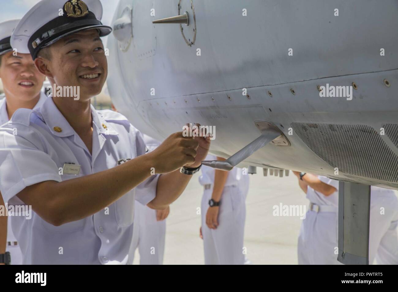 Japan Maritime Self-Defense Force Petty Officer 3rd Class Testsuro, a ...