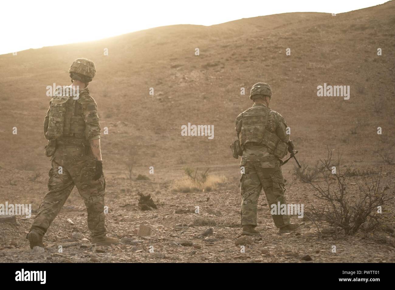 U.S. Army Soldiers of the East African Reaction Force, B Company ...