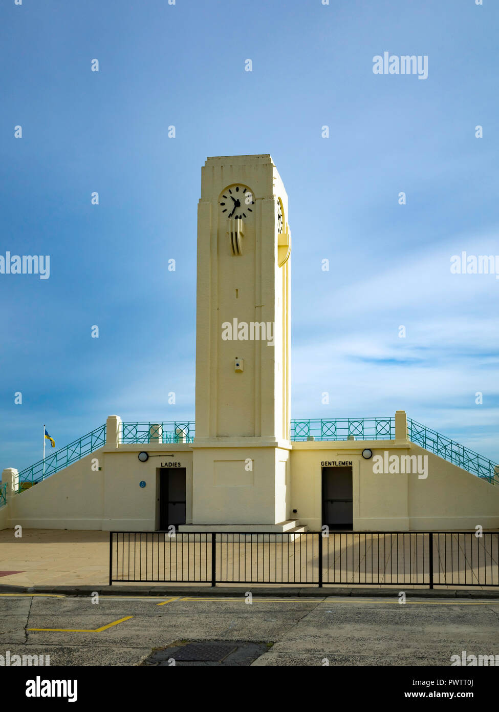 Art Deco seaside architecture Seaton Carew County Durham clock tower ...