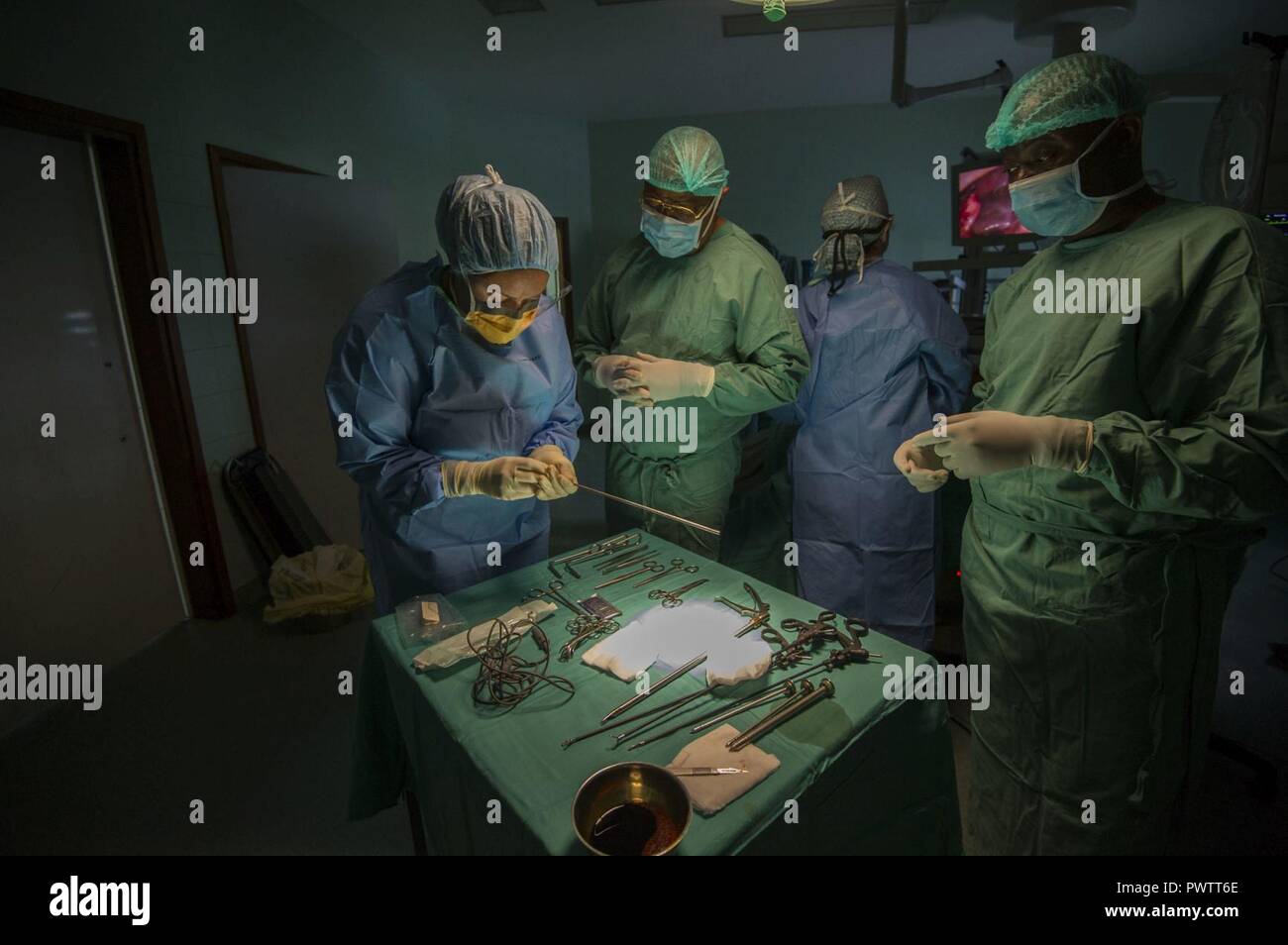 U.S. Army Staff Sgt. Jennifer Singh, an operating room technician ...