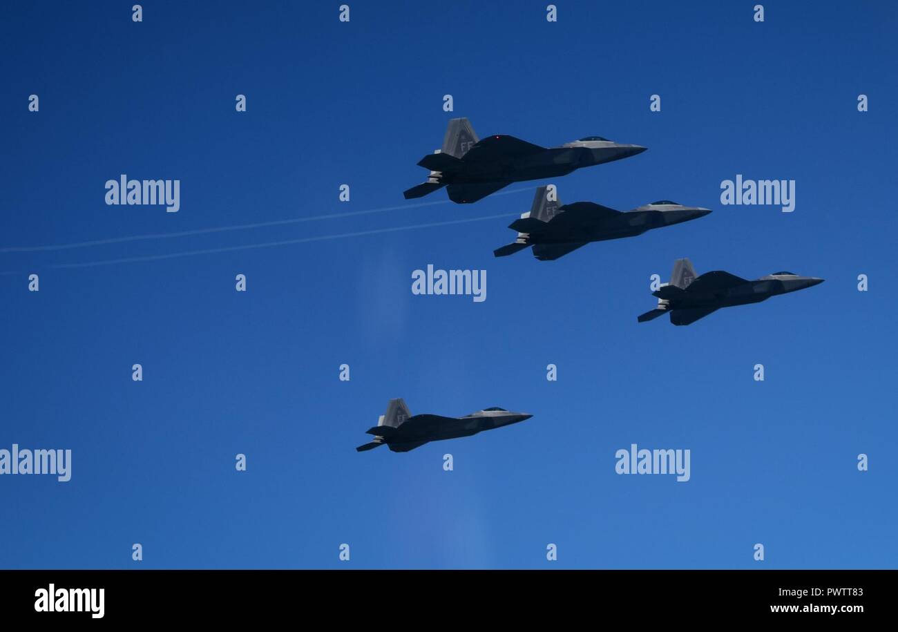 U.S. Air Force Col. Peter Fesler, 1st Fighter Wing commander,flies in ...