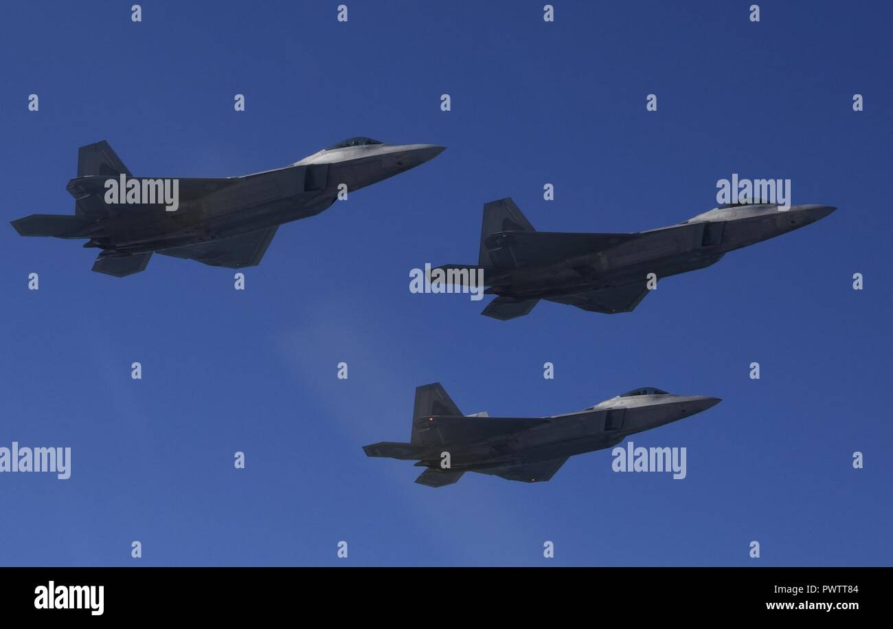 U.S. Air Force Col. Peter Fesler, 1st Fighter Wing commander,flies in ...