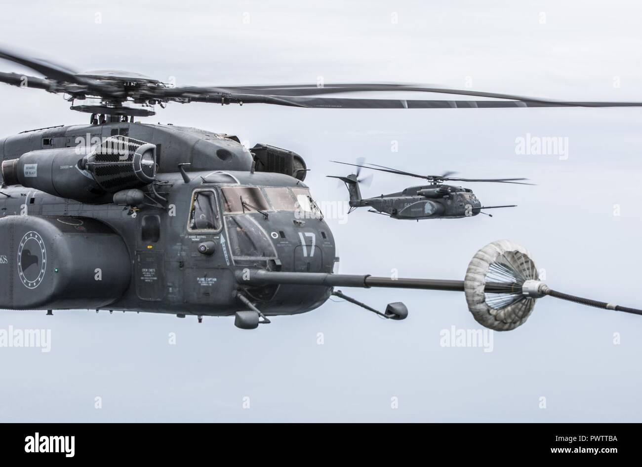 U.S. Navy MH-53E Sea Dragons assigned to Helicopter Mine Countermeasure ...