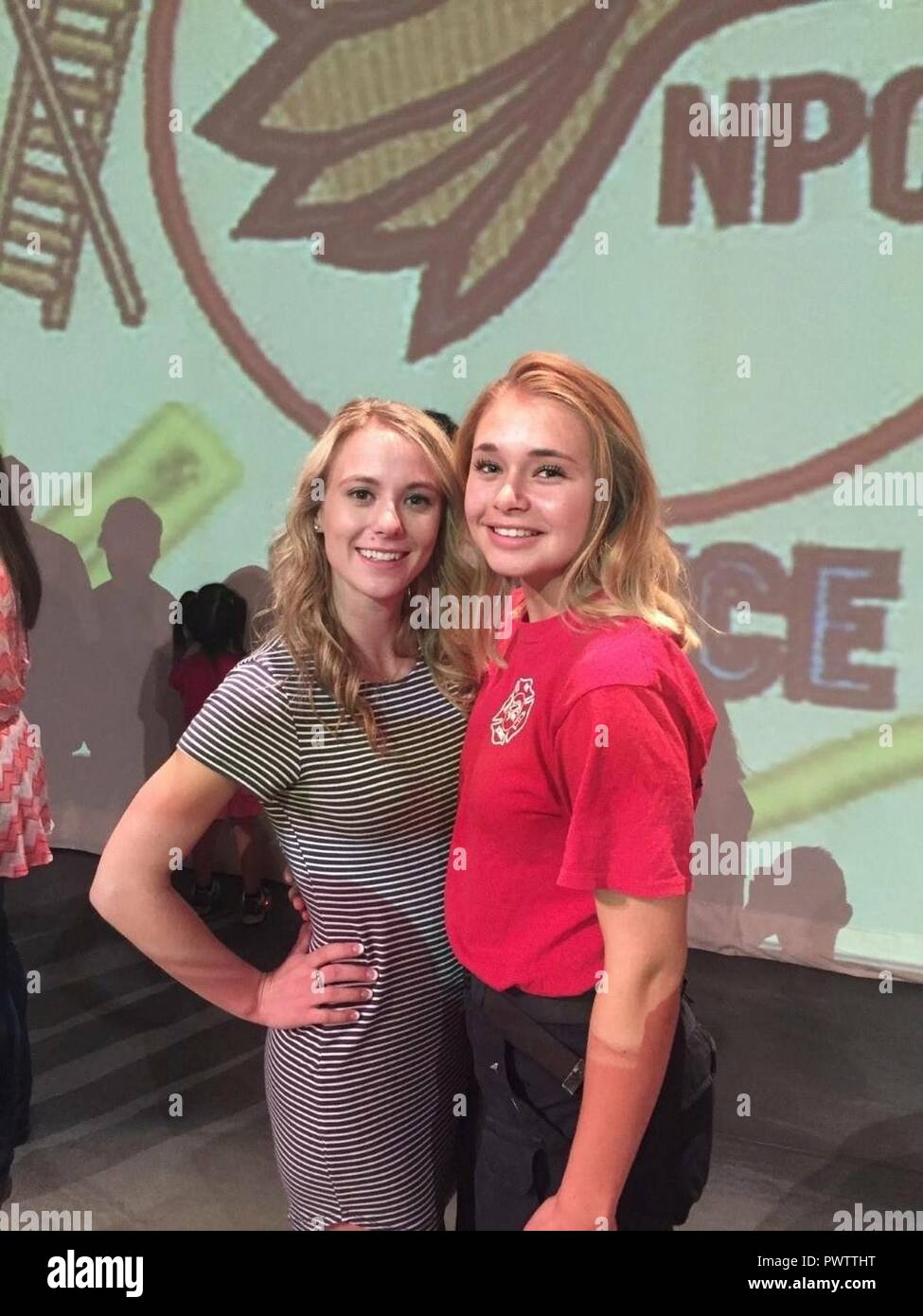 Kimberly Robinson (right) poses with her sister Lakota Robinson, July ...