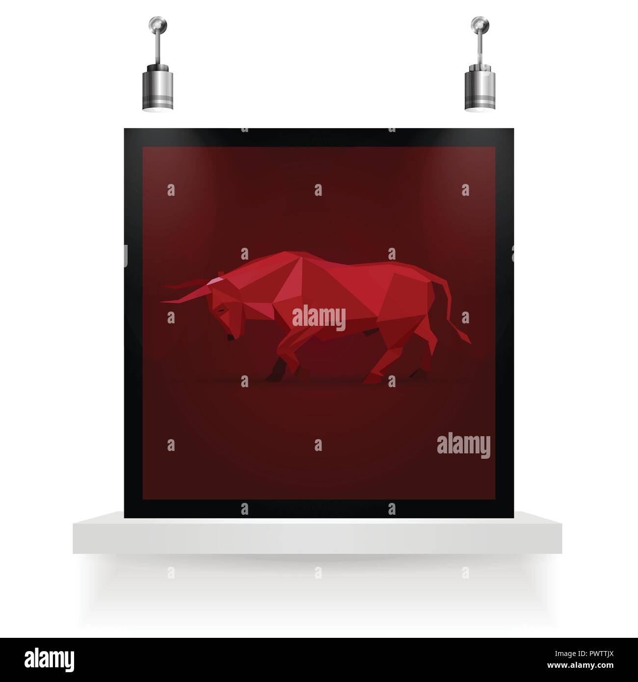 Bull design with light background vector Stock Vector Image & Art - Alamy