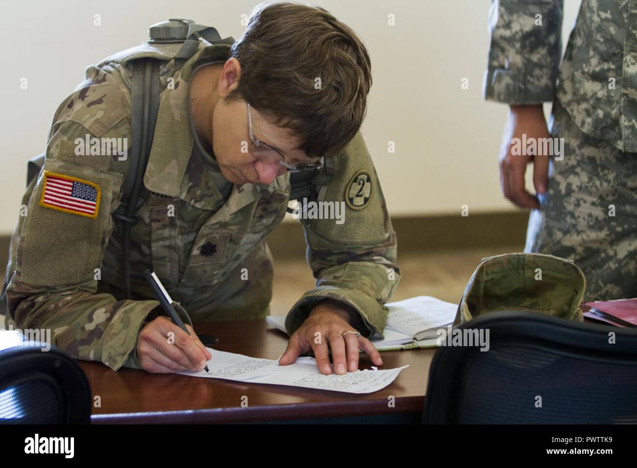 U.S. Army Reserve soldier Lt. Col. Lisa Spahr of the 1972nd Combat ...