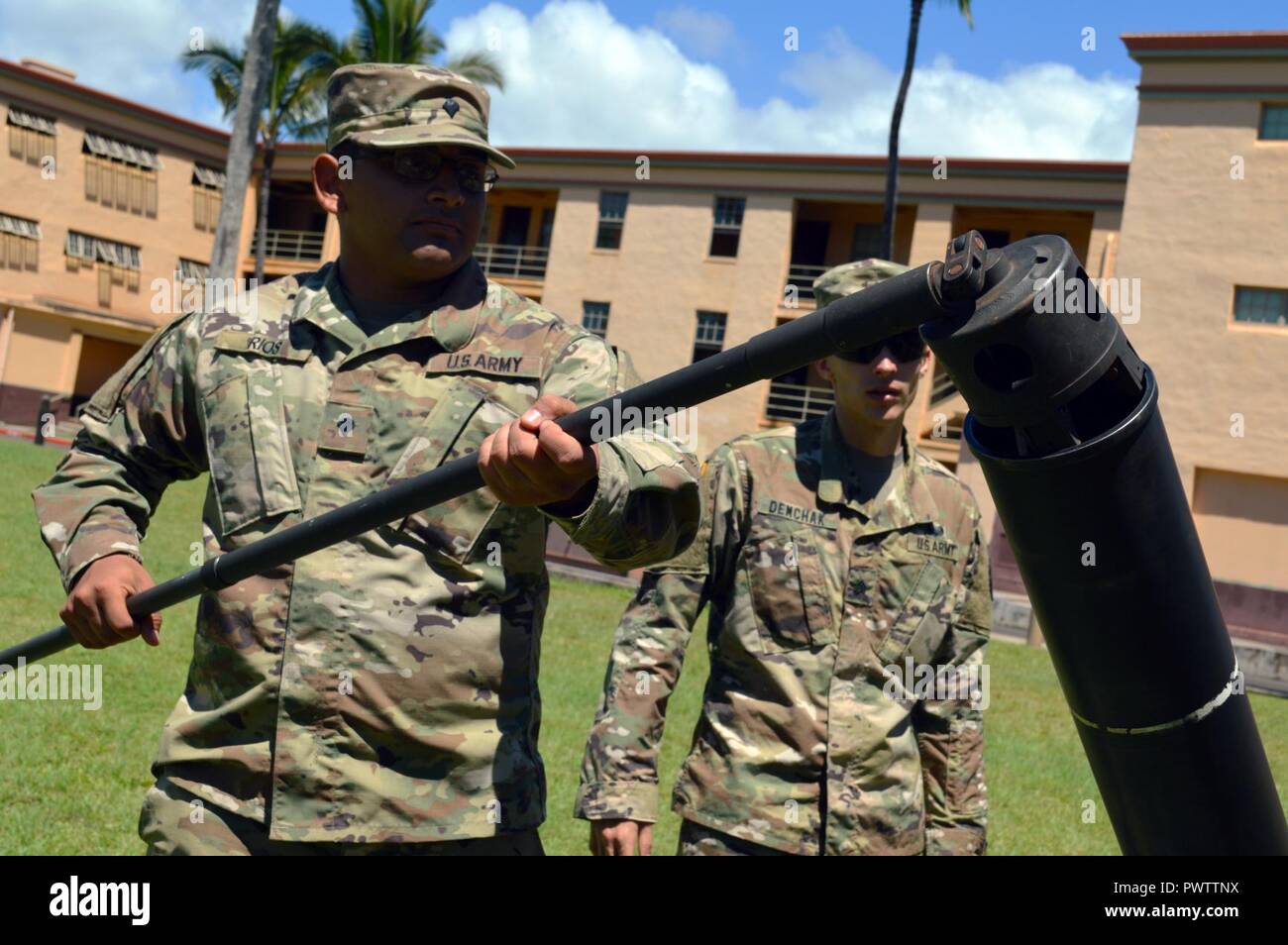 Spc. Jesus Rios, an indirect fire infantryman assigned to Troop A, 3rd ...