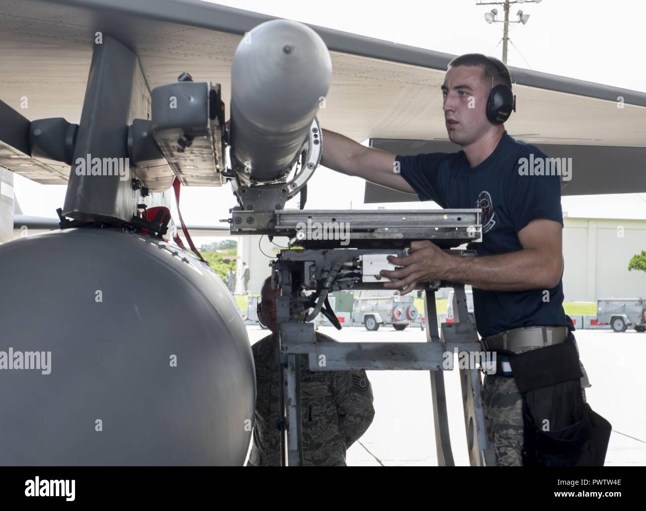 U.S. Air Force Staff Sgt. Adam Schaetzl, 44th Aircraft Maintenance Unit ...