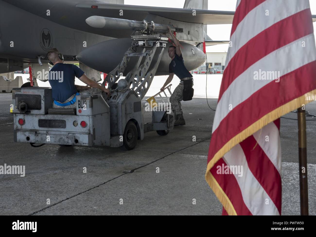 U.S. Air Force Senior Airman Jacob Clark and Staff Sgt. Adam Schaetzl ...