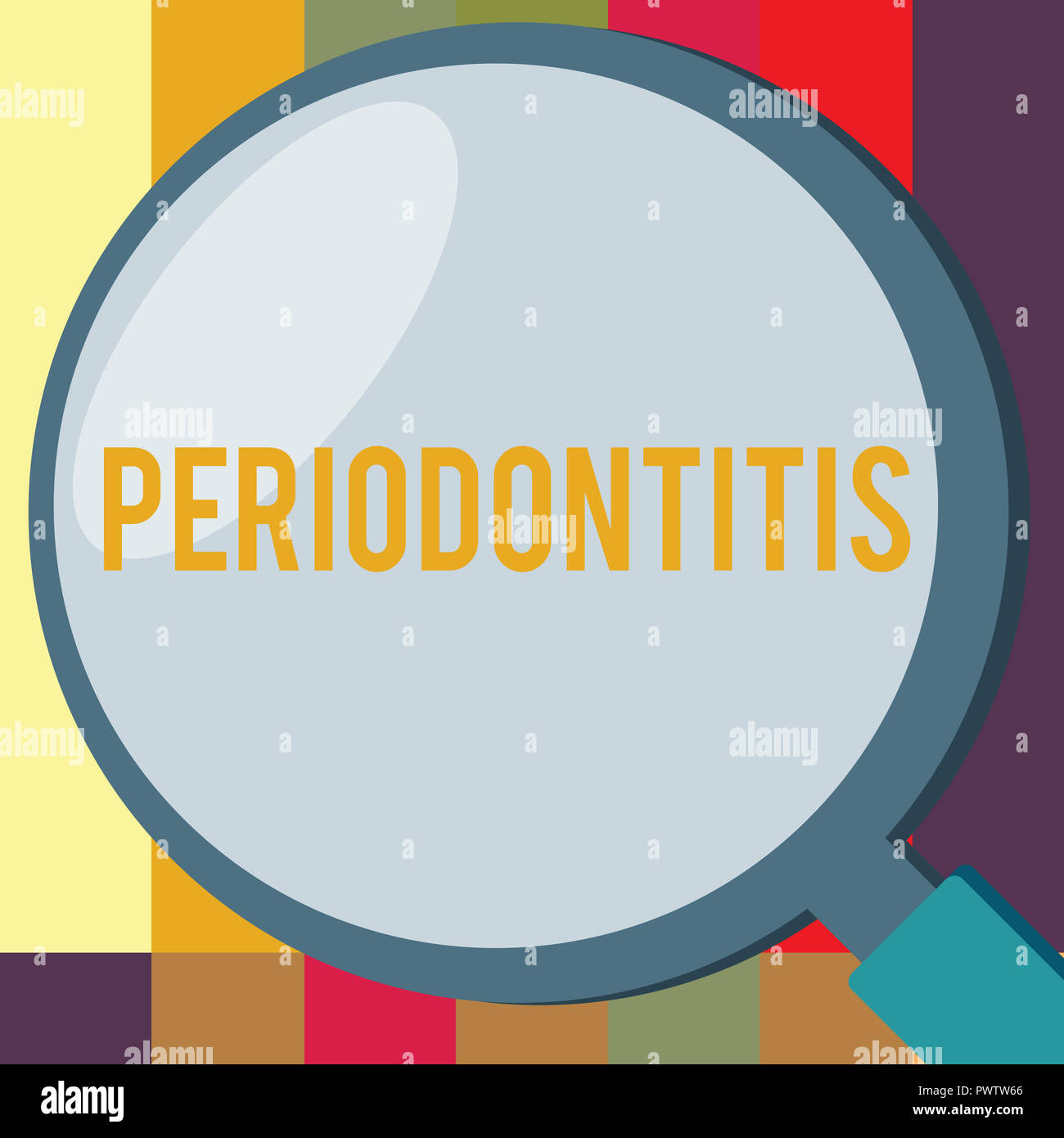 Word writing text Periodontitis. Business concept for Swelling of the ...