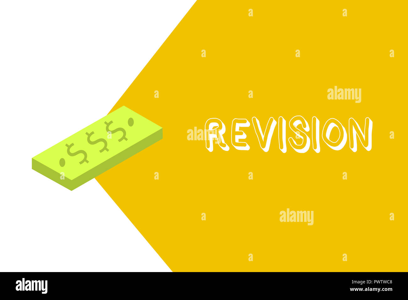 Writing note showing Revision. Business photo showcasing revised ...