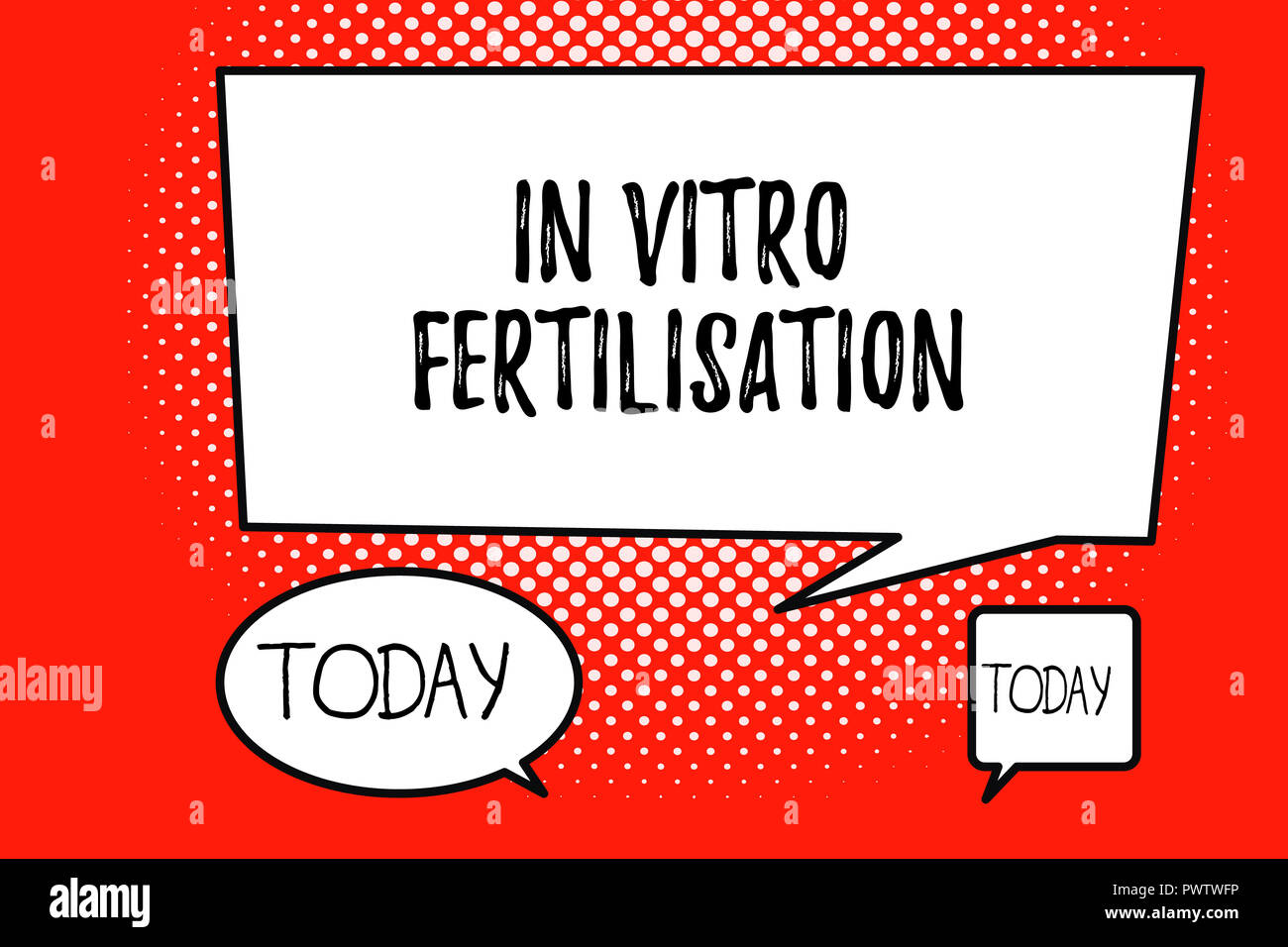 Word writing text In Vitro Fertilisation. Business concept for An egg ...