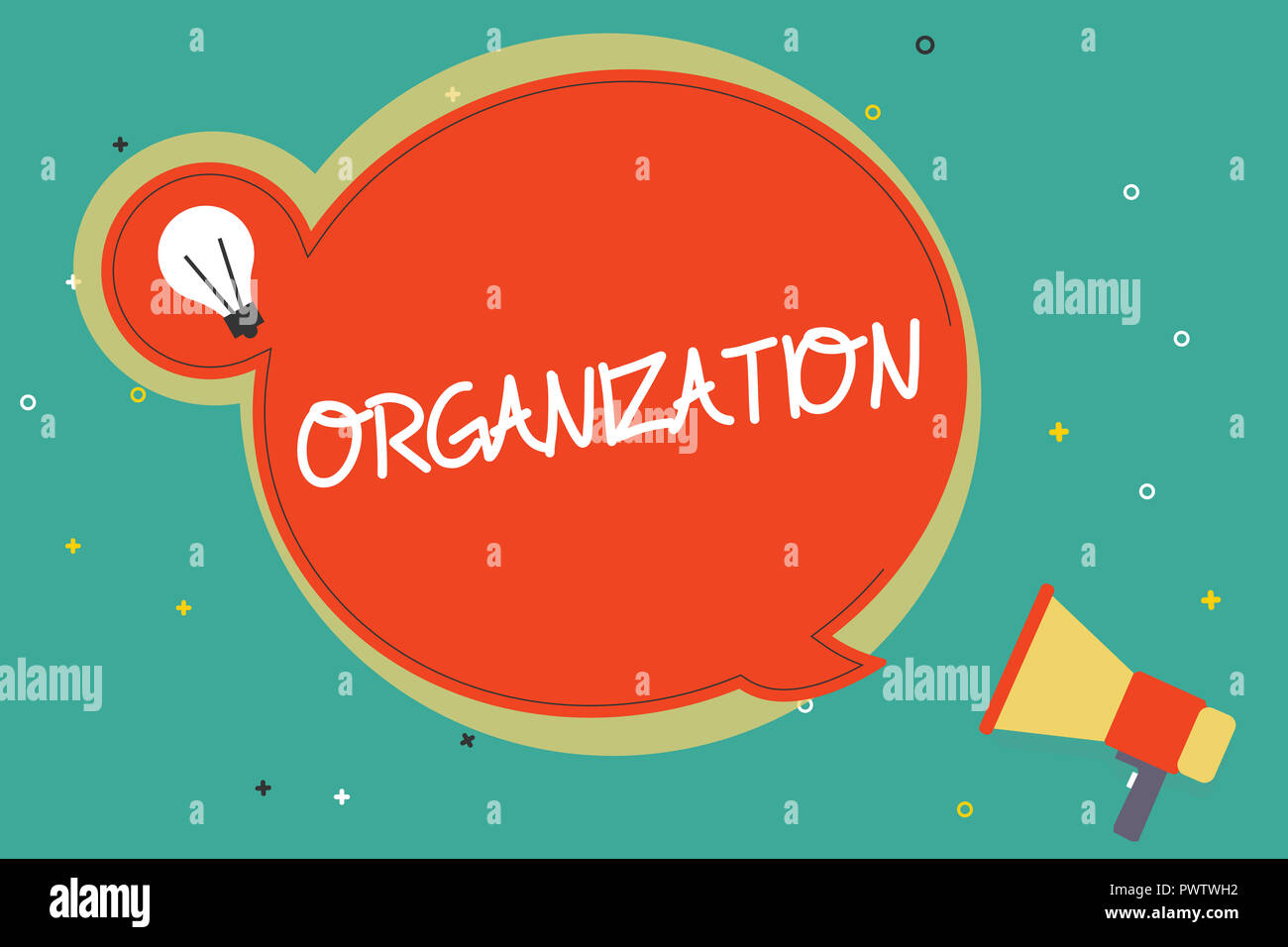 Text sign showing Organization. Conceptual photo Organized group of ...