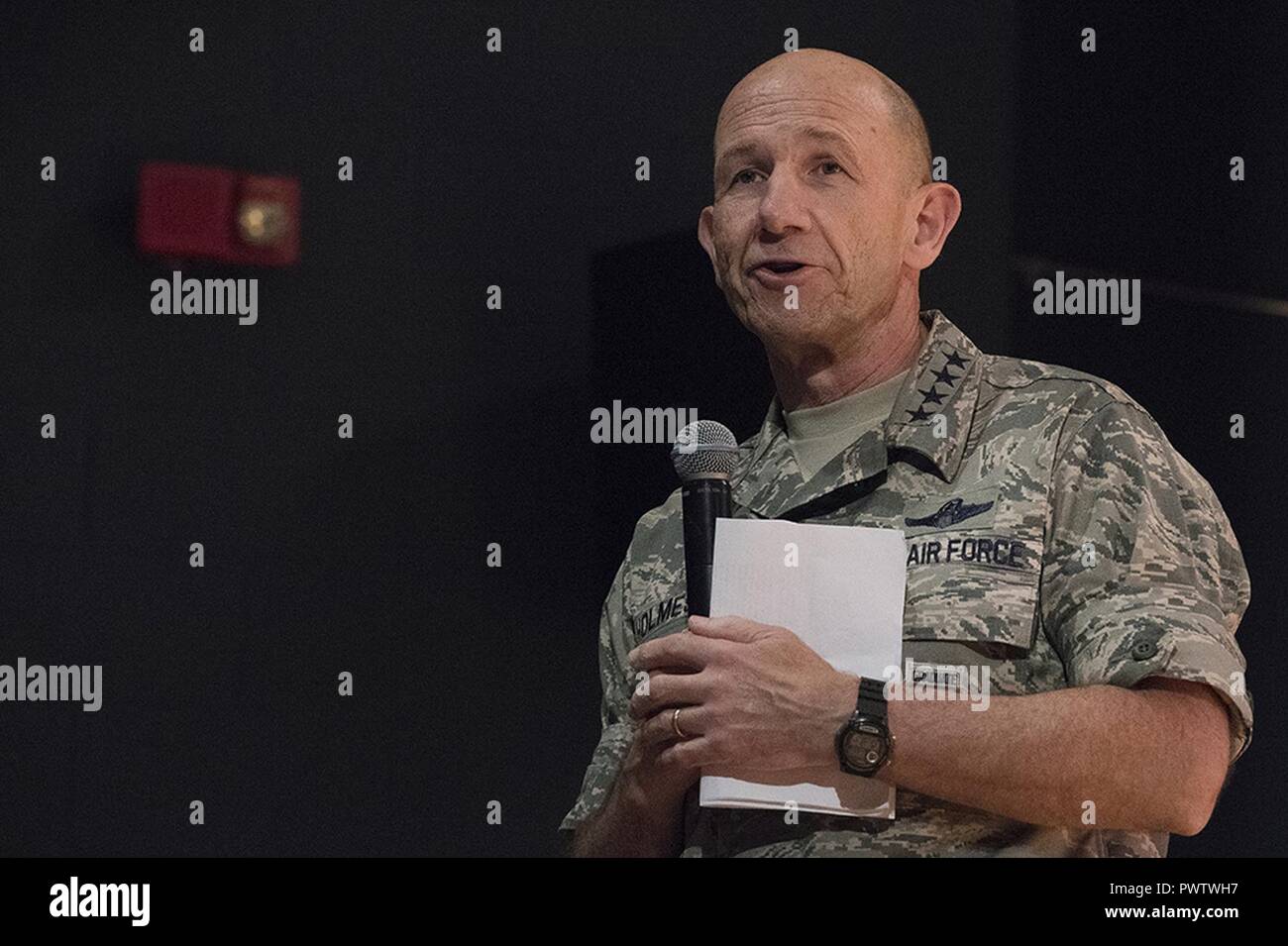 Gen. Mike Holmes, commander of Air Combat Command, speaks about his ...