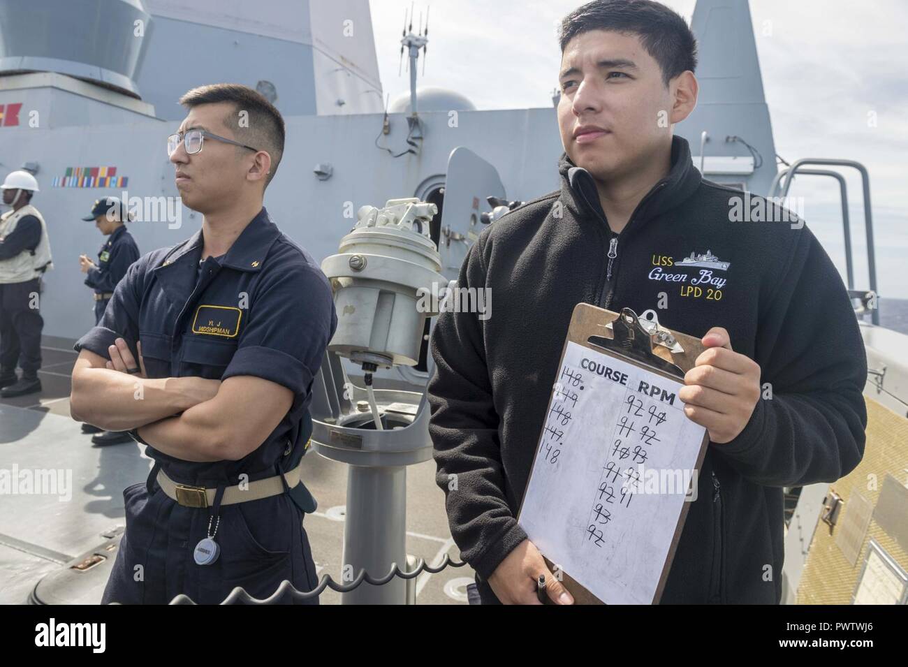 CORAL SEA (June 23, 2017) Yeoman 3rd Class Brian Nunez, from Lima, Peru ...